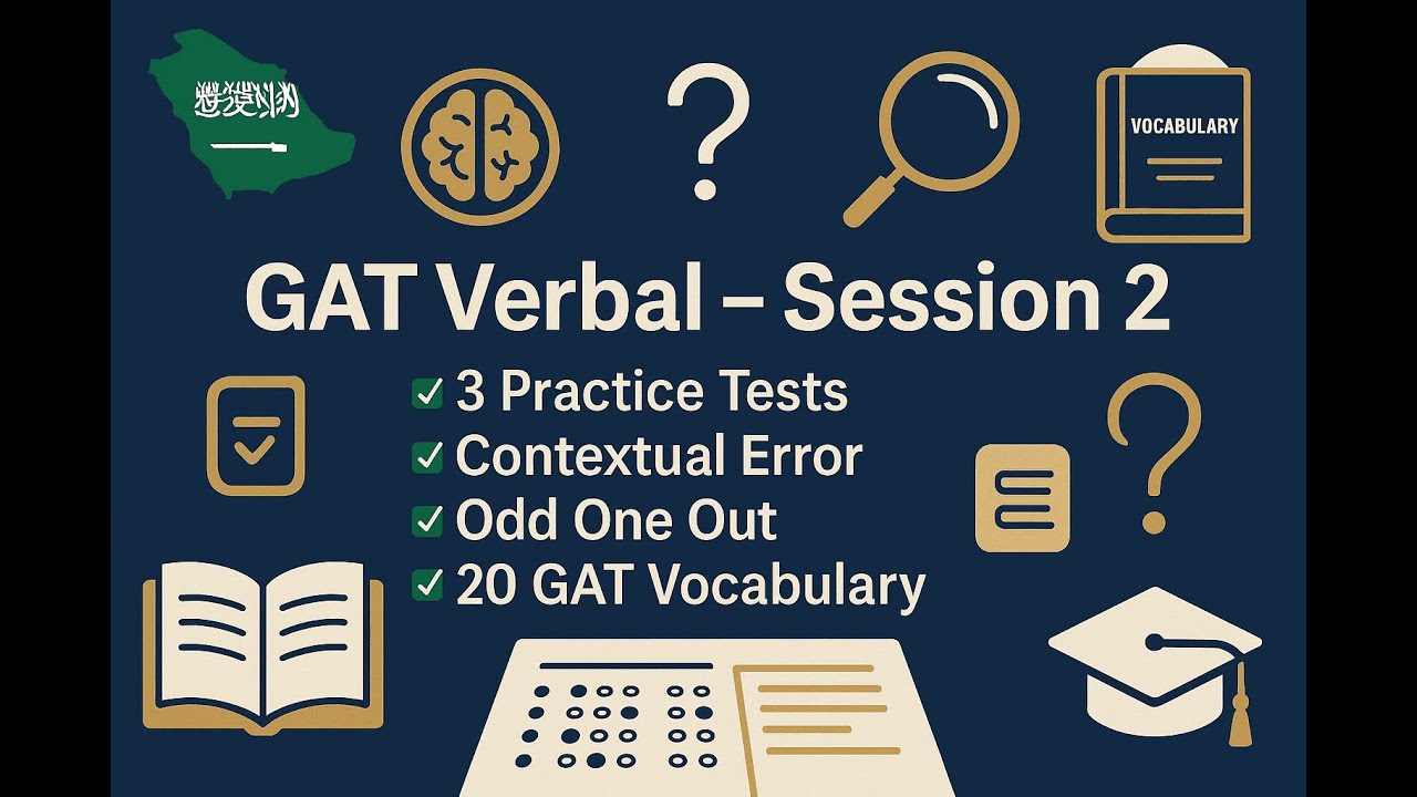 GAT Verbal Reasoning – Session 2 | Full Tests + Vocabulary + Contextual ...