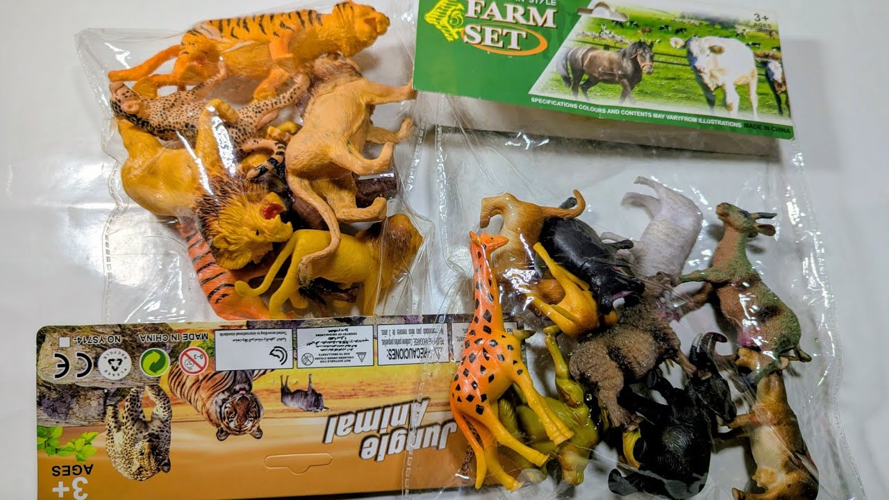 ASMR ]] 5:51 Minutes Satisfying Unboxing Animal Toy Collection! Cow ...