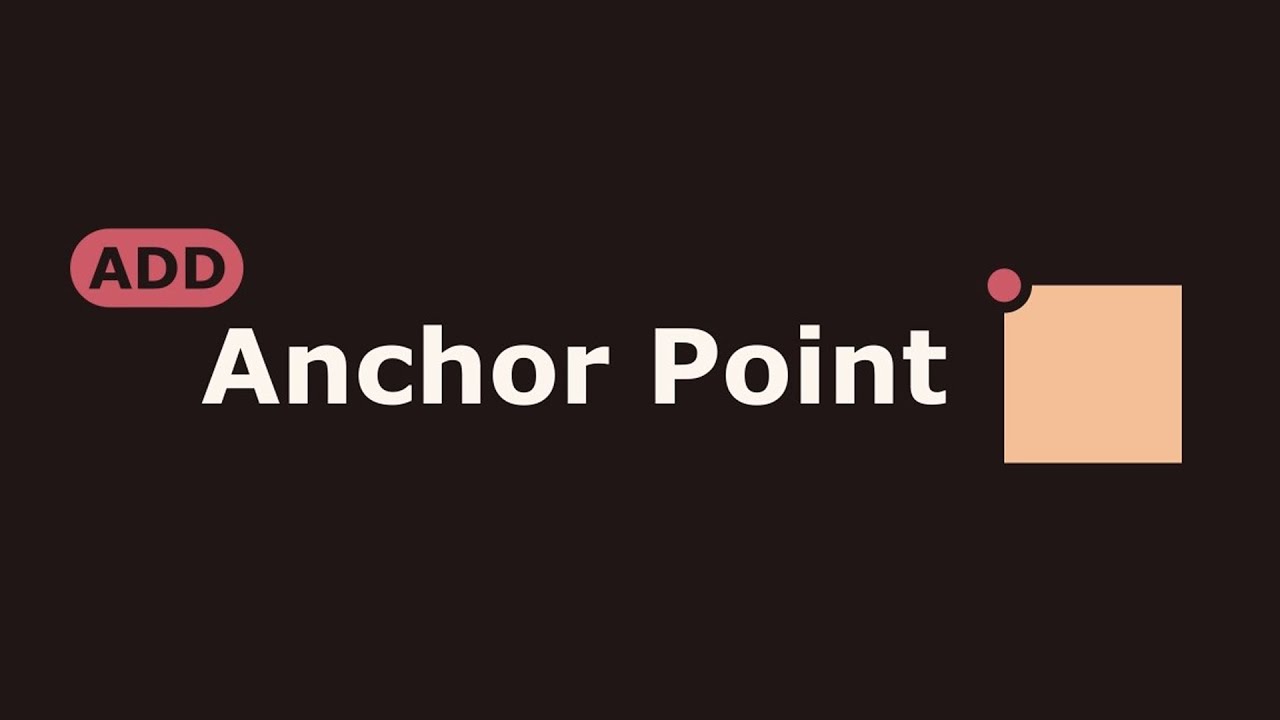 Add Anchor Point for After Effects - YouTube