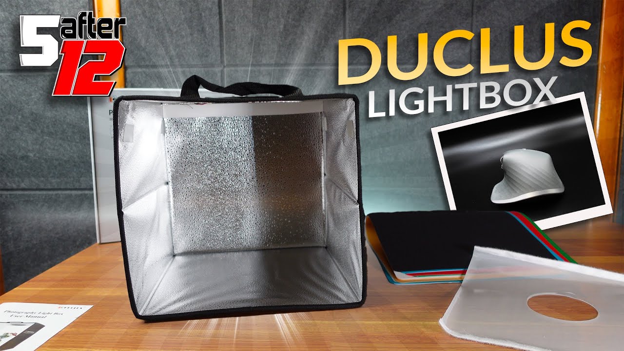 DUCLUS Portable Photo Studio Booth Light Box - YouTube