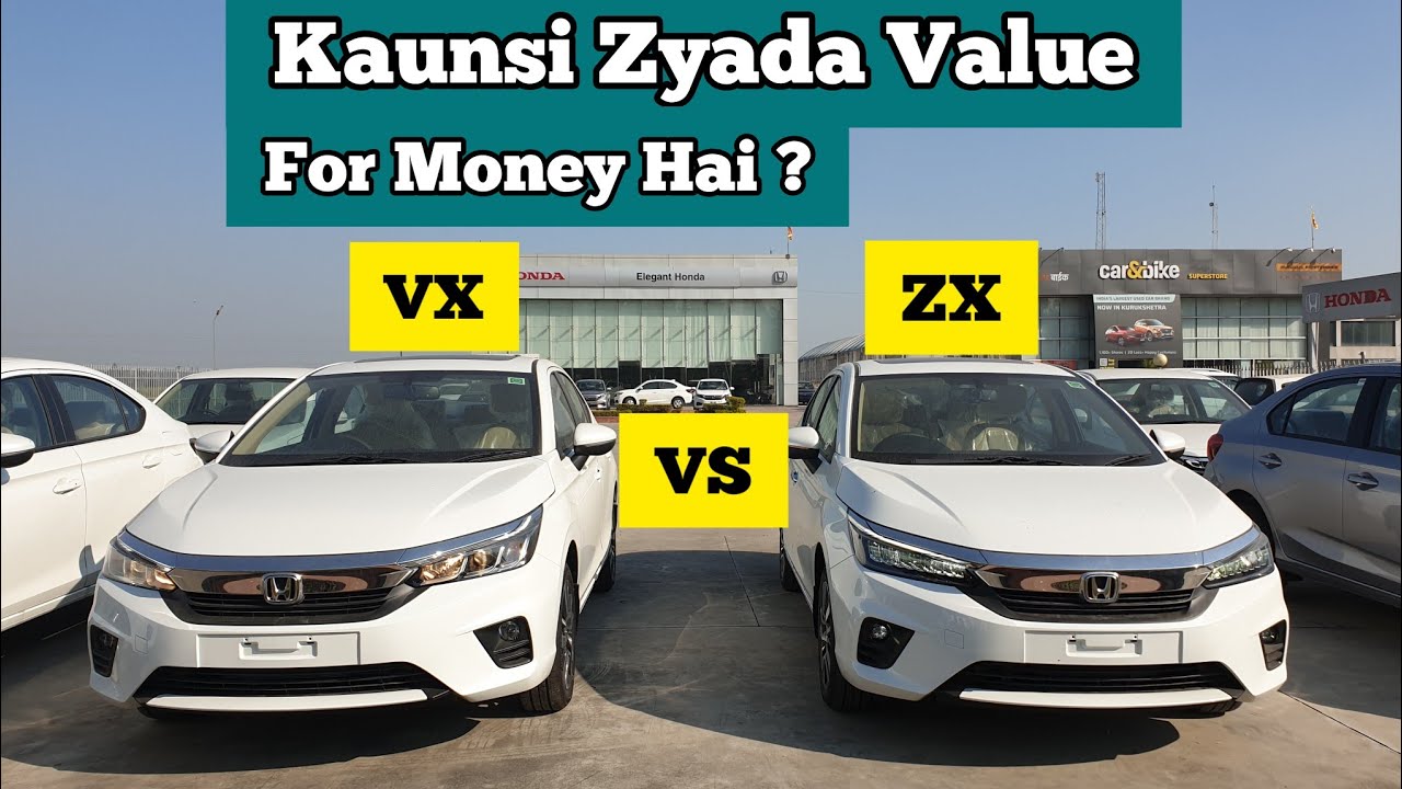 Honda City 5th Gen ZX & VX Detailed Comparison | Which One is Better ...