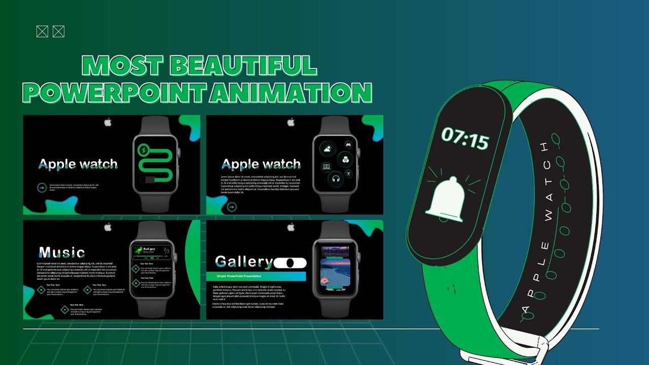 MOST BEAUTIFUL POWERPOINT ANIMATION | Apple Watch - YouTube
