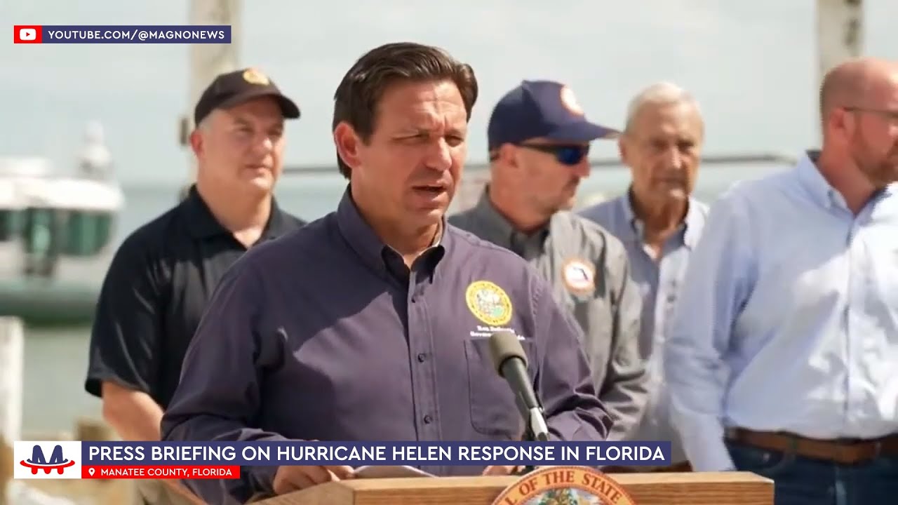 🇺🇸 Ron DeSantis | Updates on Hurricane Helen Response in Florida (Oct 3 ...