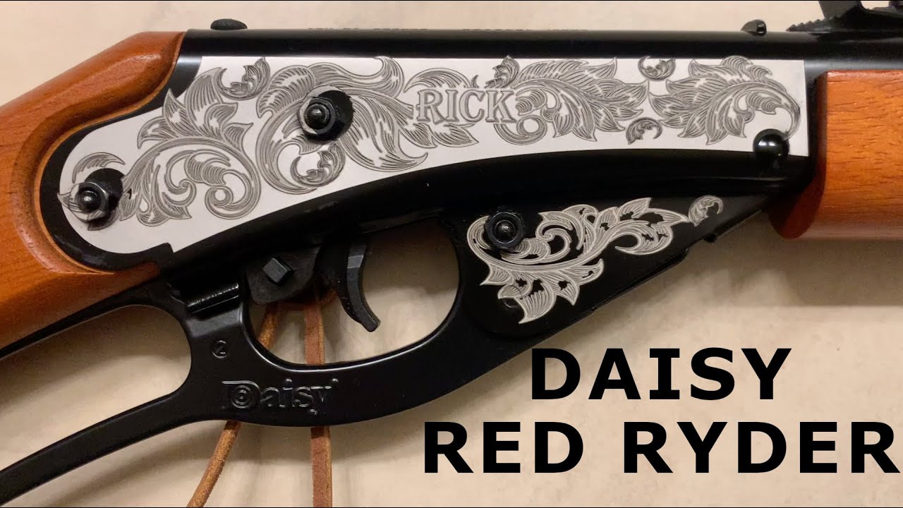 Engraving My Dads Red Ryder With A 100W JPT Fiber Laser - YouTube