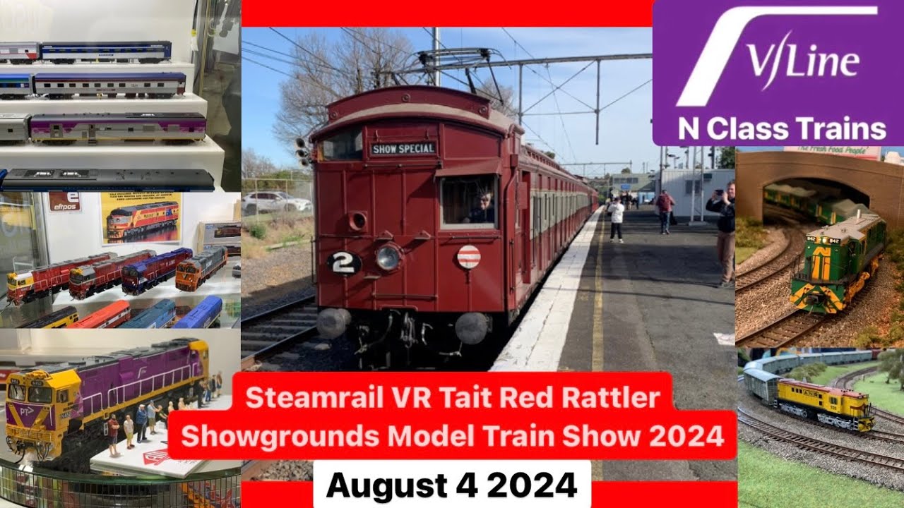 Steamrail VR Tait Red Rattler - Showgrounds Model Train Show 2024 - YouTube