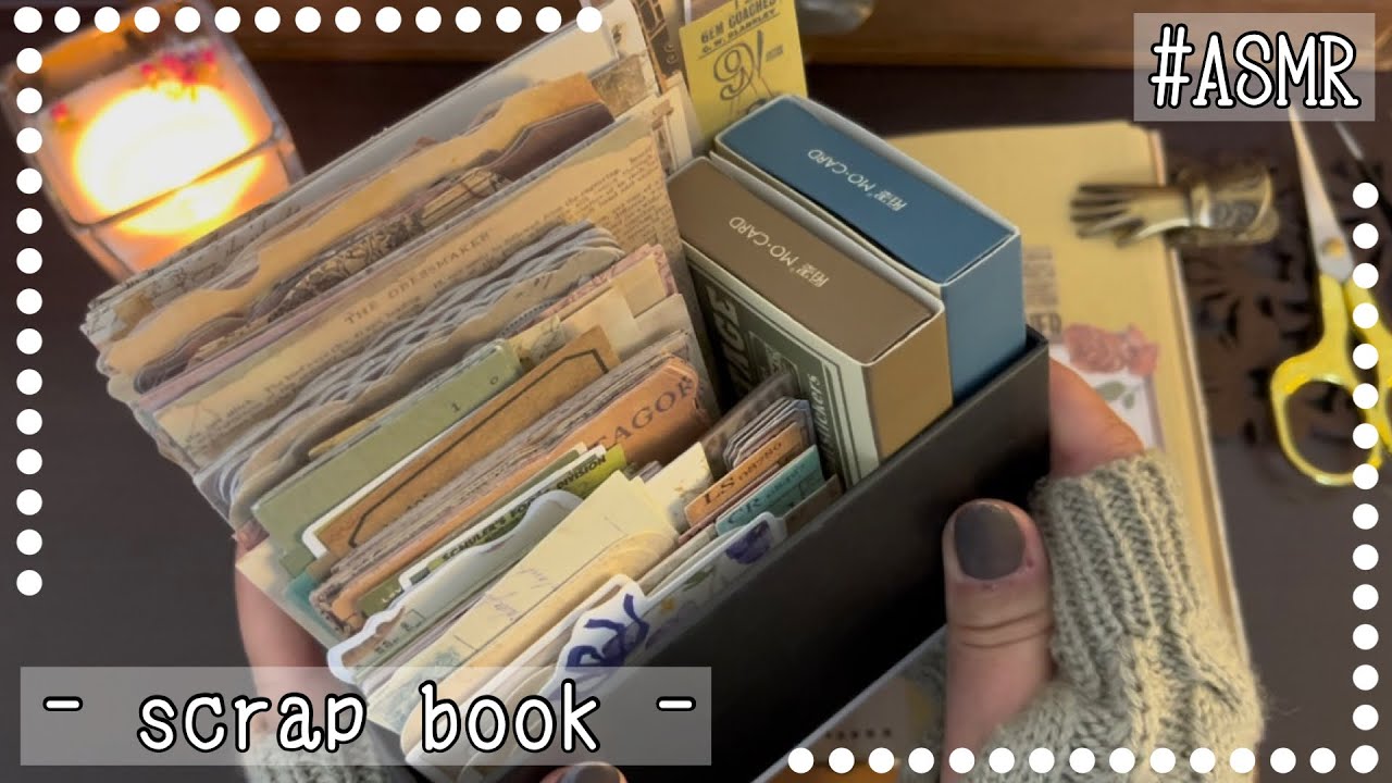ASMR｜趣味の時間を楽しみましょう♡｜scrap book｜journal - YouTube