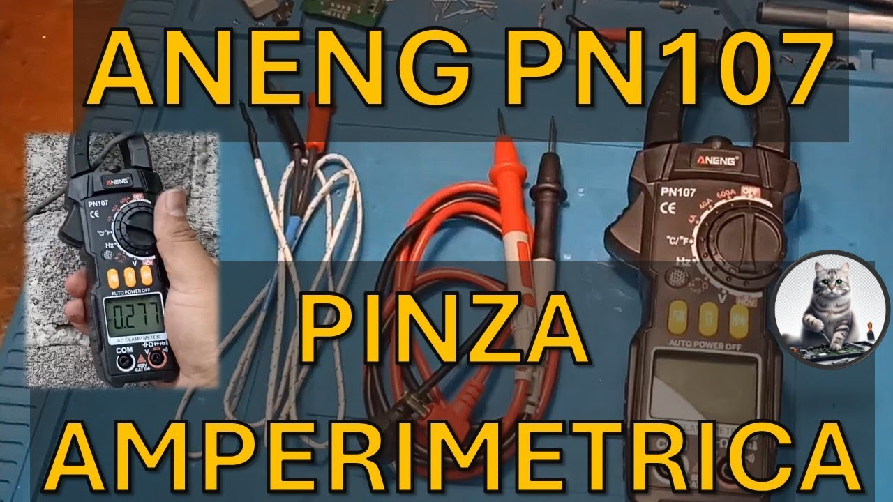 ANENG PN107 Como funciona esta pinza amperimetrica #multimetro #aneng ...