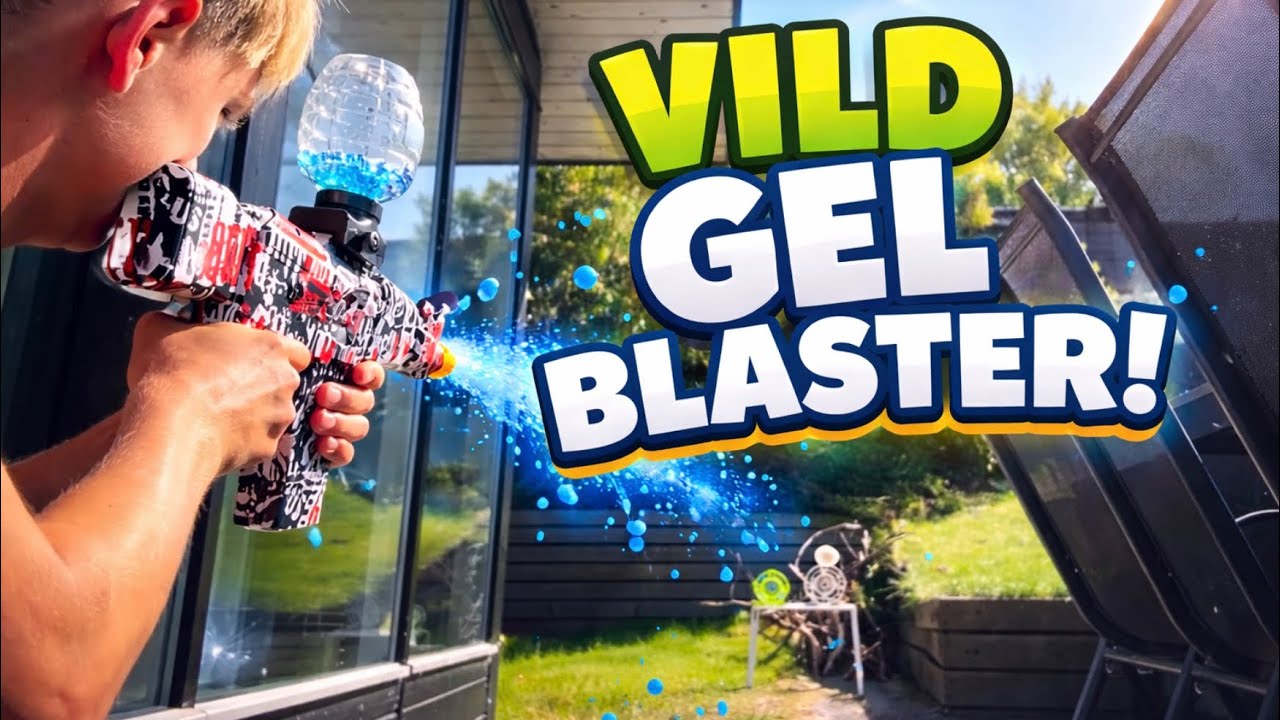 Skyder med min gel blaster - YouTube