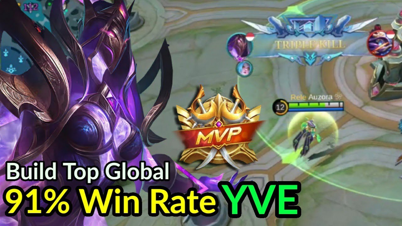 91% Win Rate Yve Gameplay Yve Best Build - Top Global Build Yve ~ MLBB ...