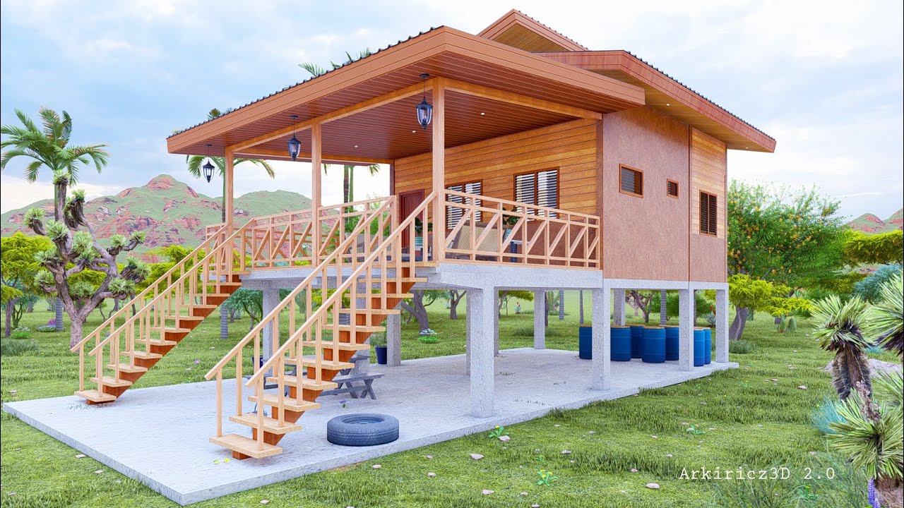 Beautiful Native Farmhouse Design, 2 Bedroom 6.00X11.00 meters, 66 ...