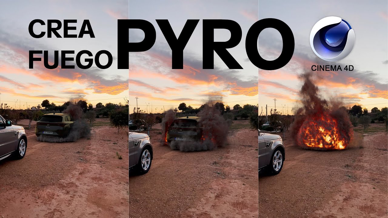 FUEGO CON PYRO - CINEMA 4D tutorial Español - YouTube