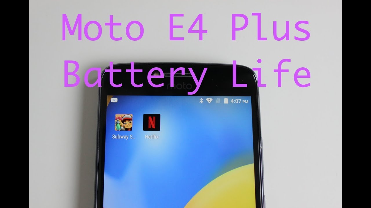 Moto E4 Plus Battery Life - YouTube