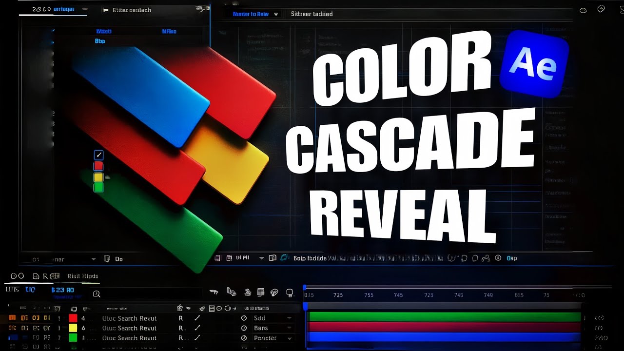 After Effects Tutorial: Create a Color Cascade Reveal Animation ...