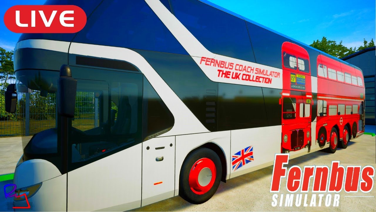 LIVE: Fernbus Coach Simulator (Day Three: UK Bus Collection) - YouTube