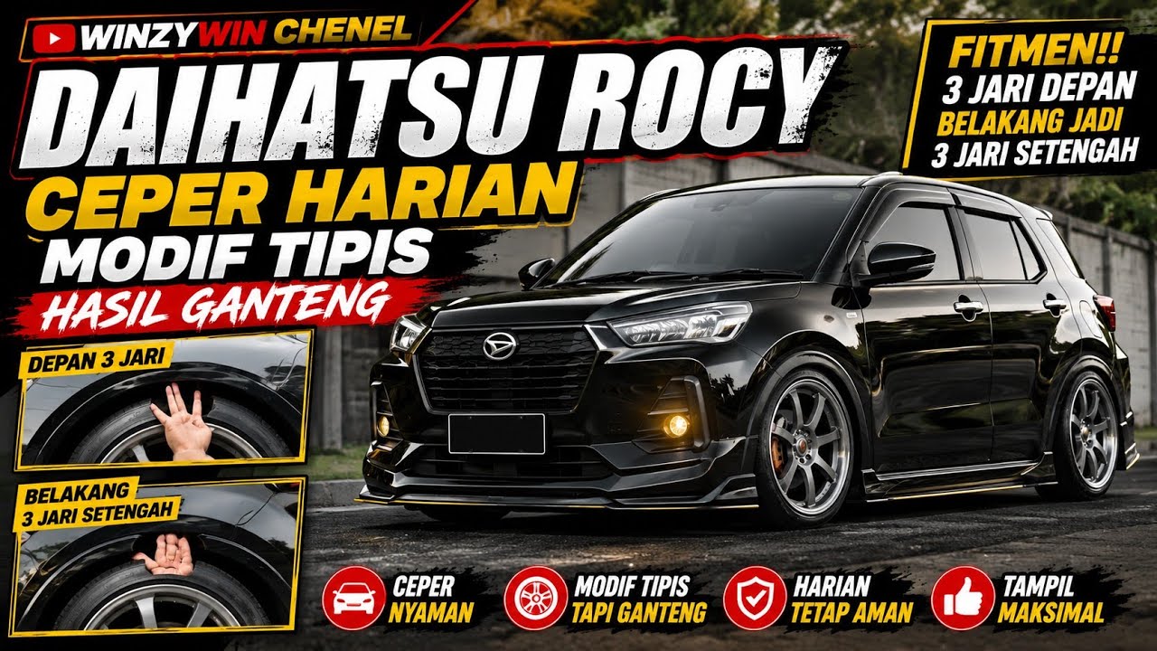 DAIHATSU ROCKY, RAIZE MODIFIKASI TIPIS - TIPIS CEPER HARIAN | NYAMAN ...