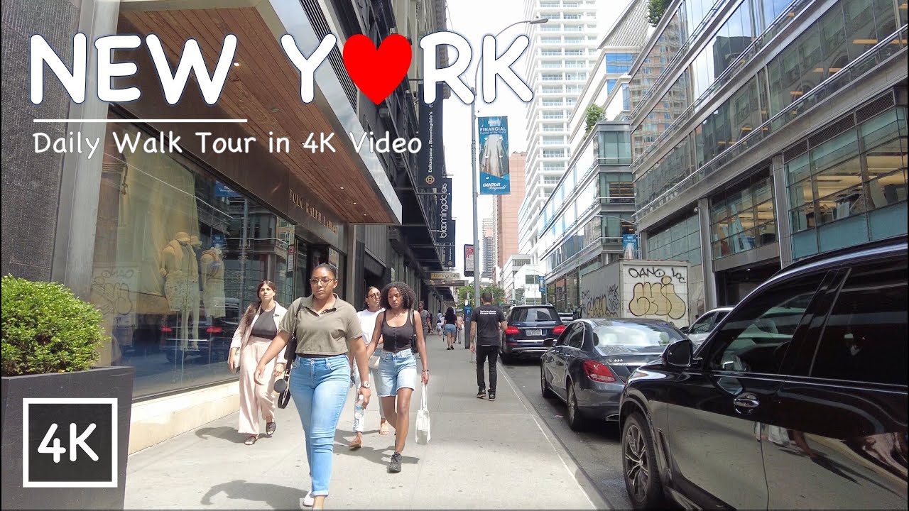 [Daily] New York City, Midtown Manhattan Summer City Walk Tour, 3rd ...