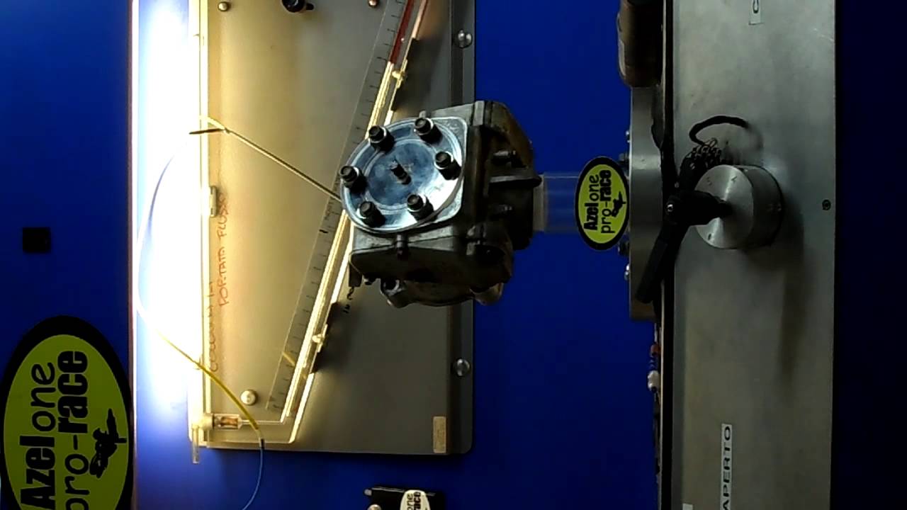 CILINDRO 2T AL BANCO FLUSSI CONTROLLO PORTATE E VELOCITA AZELONE PRO ...