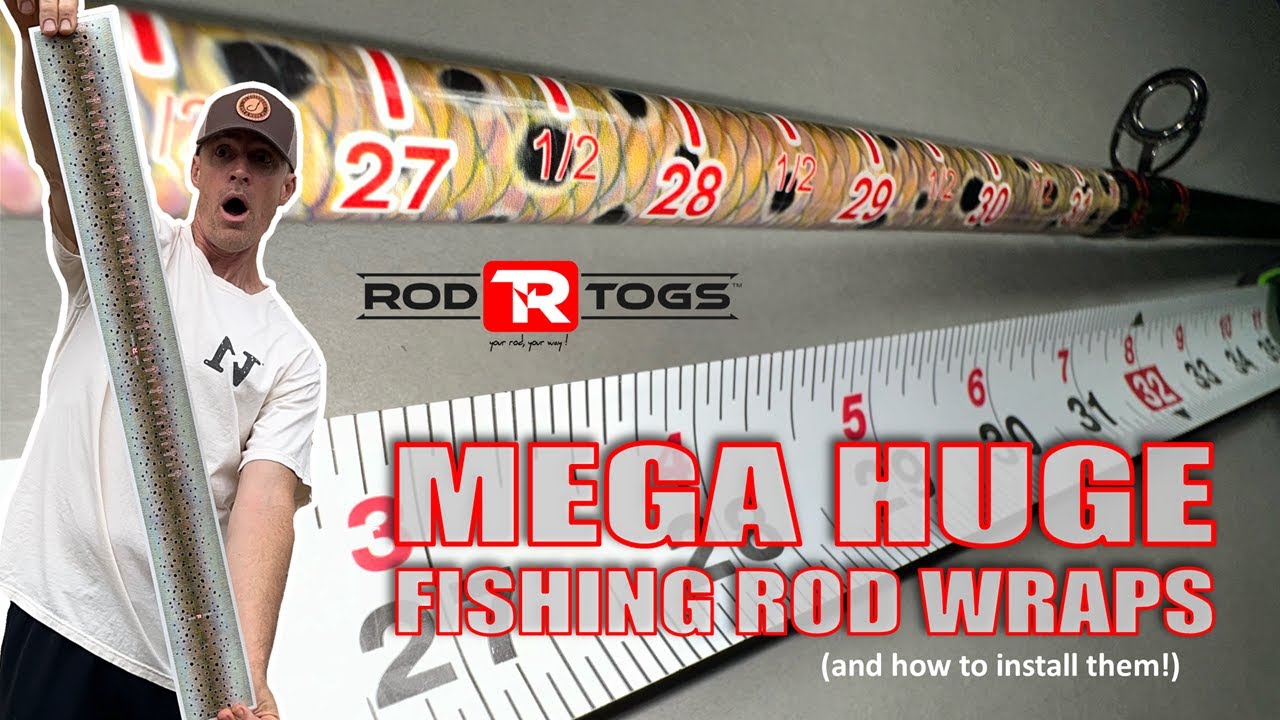 MEGA huge fishing rod wraps! [how to install RodTogs Tall Togs] | N1 Outdoors - YouTube