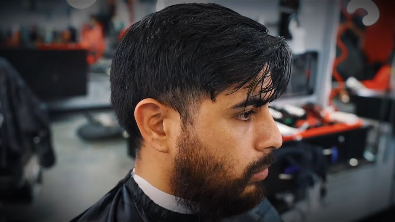 He Asked For A Textured Pomp With A Taper! Barber Tutorial - YouTube