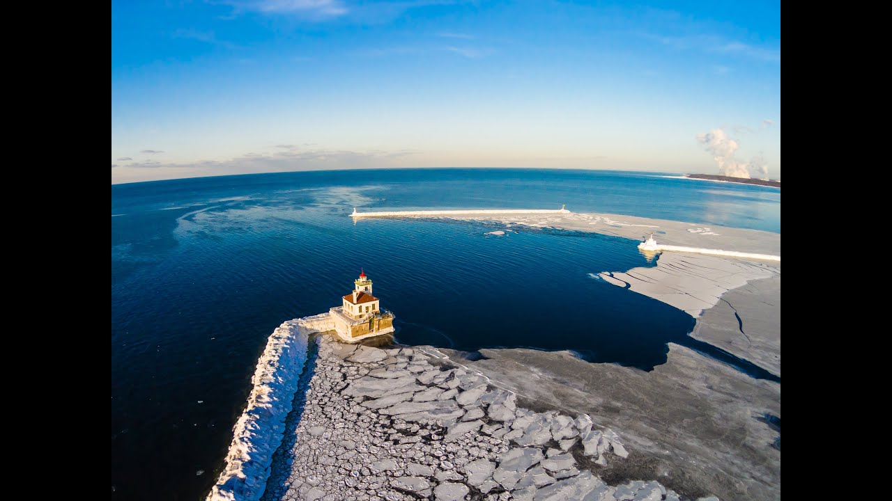 Aerial Joyride by Drone - Oswego Harbor 1080p HD - YouTube