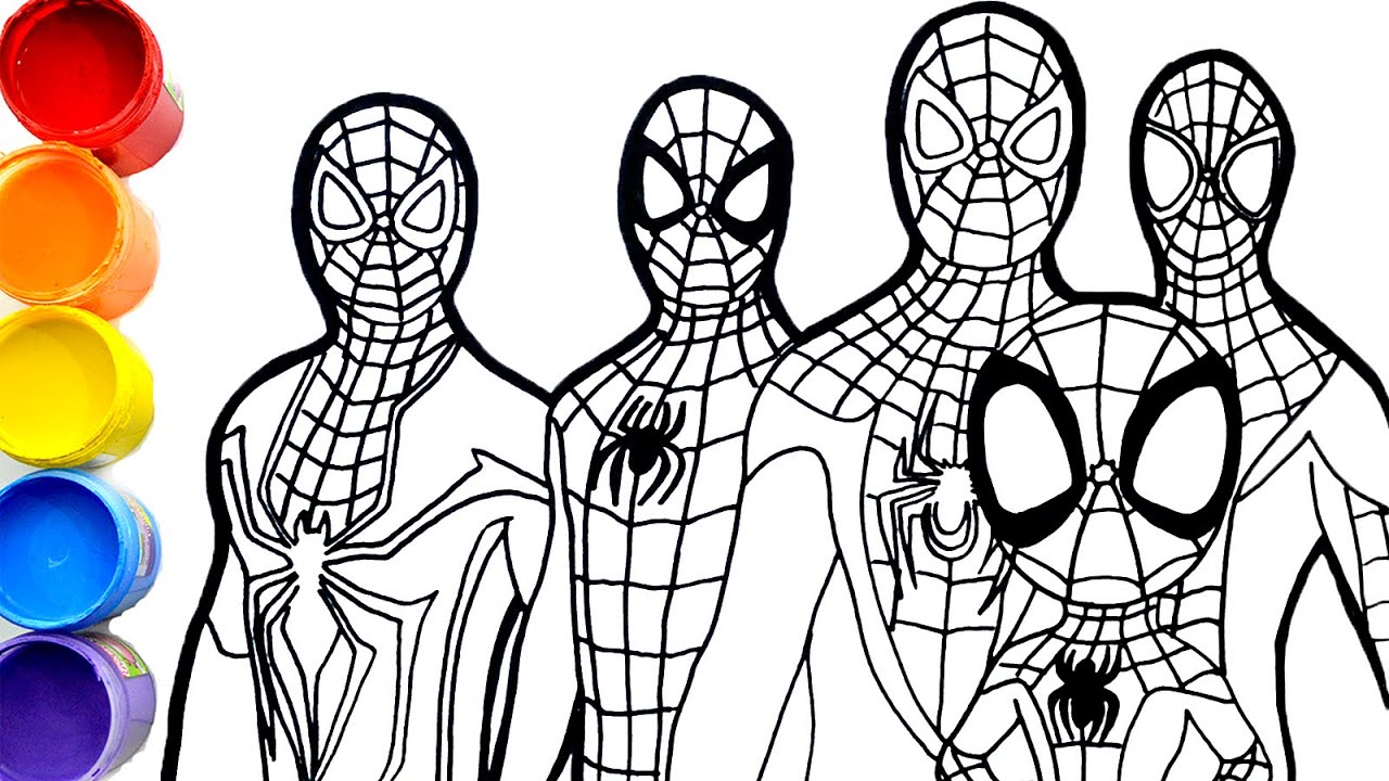 All Spiderman Suits Coloring Pages