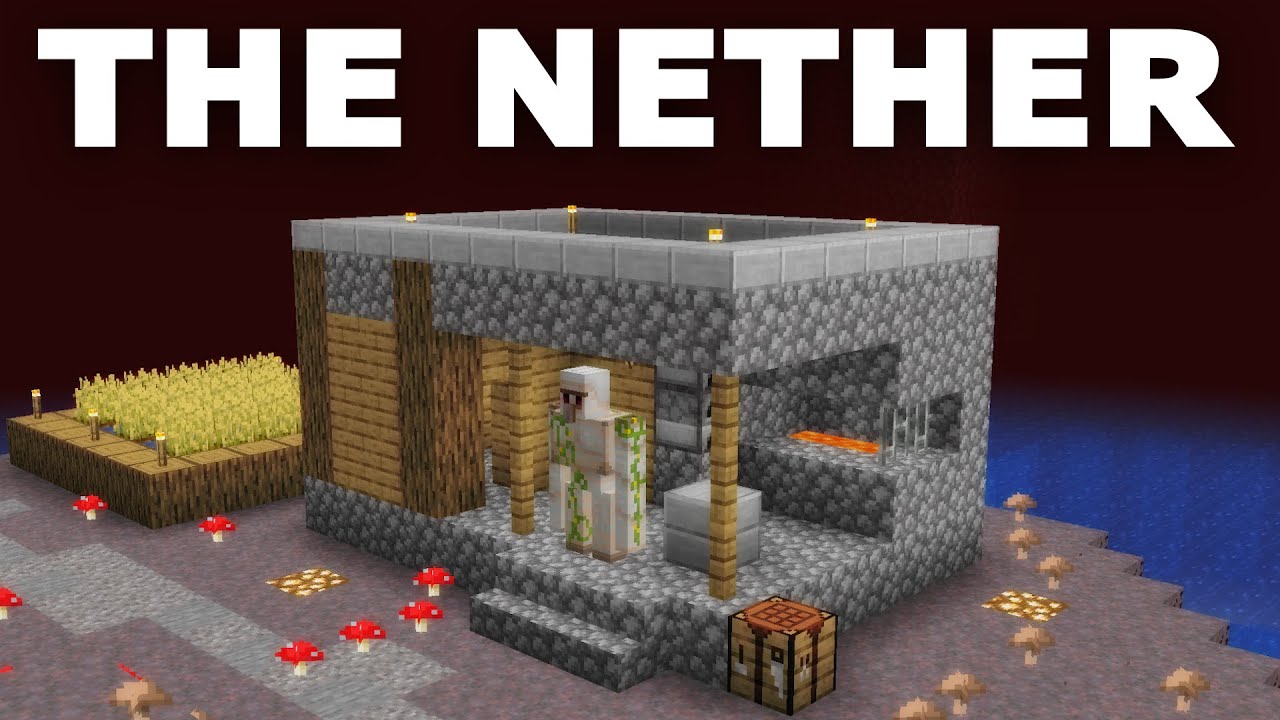 I Built The OVERWORLD In The Nether in Minecraft - YouTube