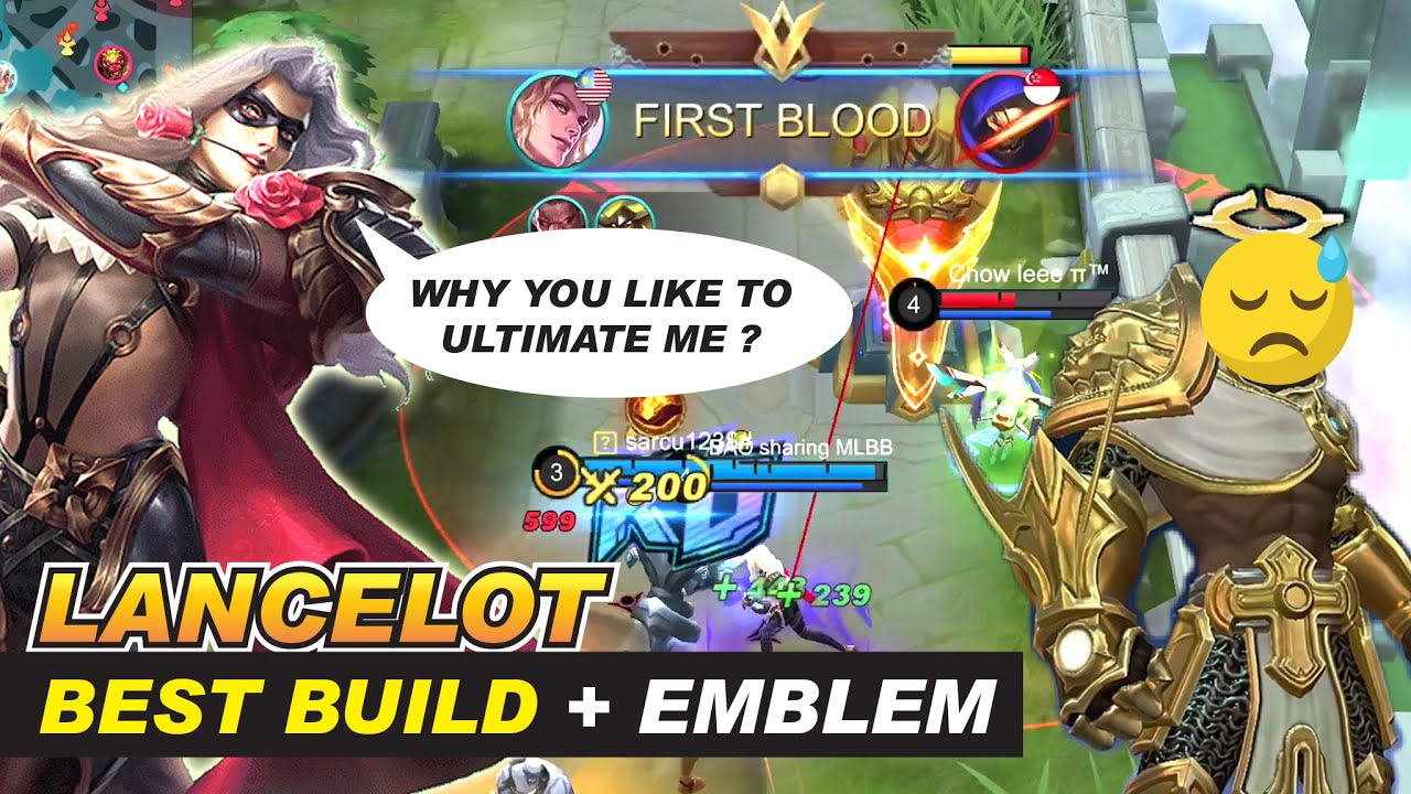 LANCELOT BEST BUILD and Emblem set 2021 ( Montage Gameplay ) Mobile ...
