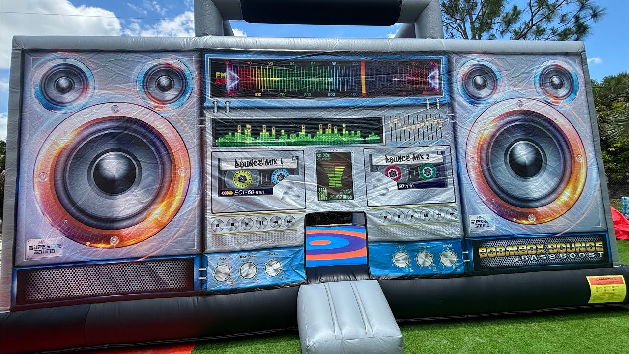 BOOM BOX BOUNCE HOUSE - YouTube