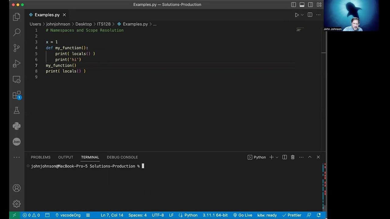ITS 128 6.14 Namespaces and Scope Resolution - YouTube