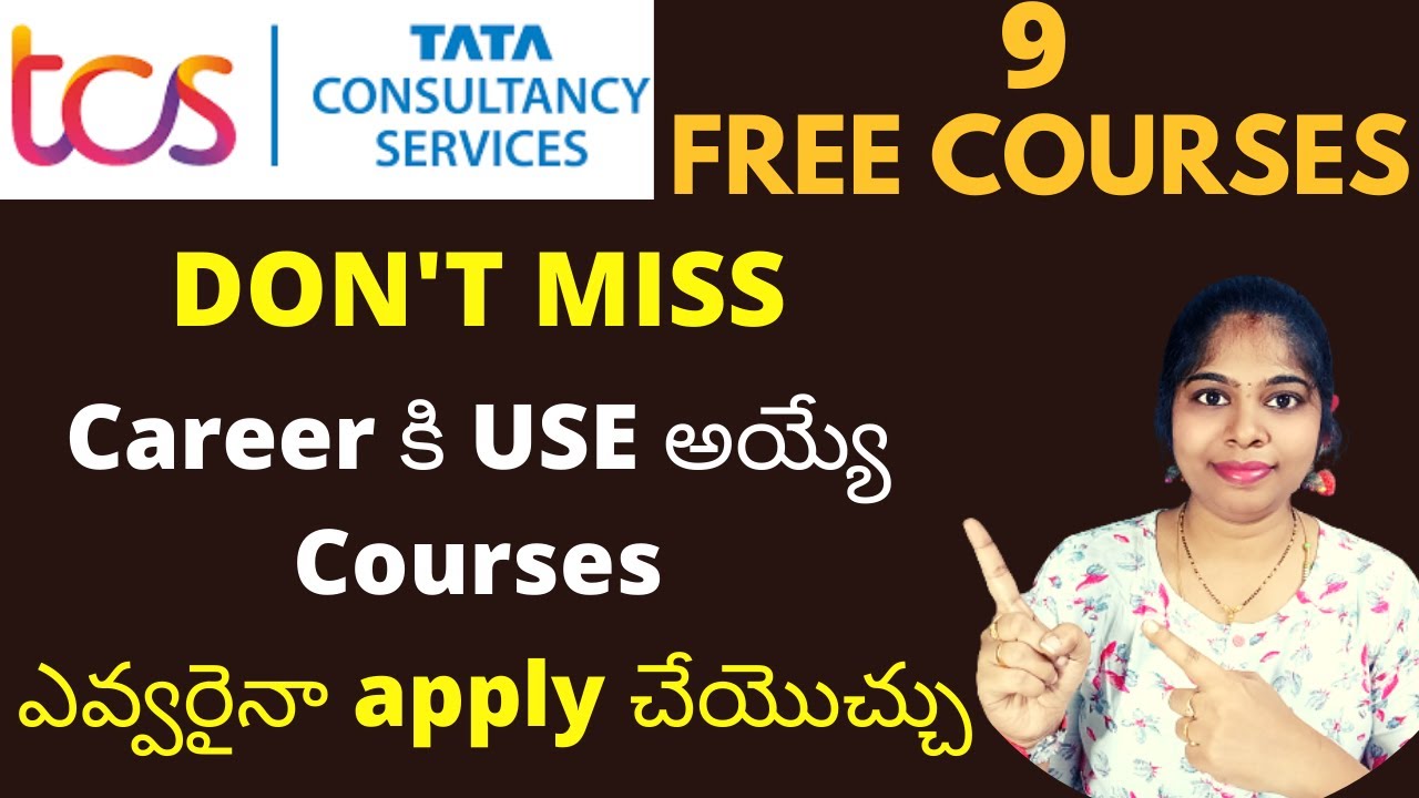 tcs free courses in telugu | free courses with certificate | tcs ion ...
