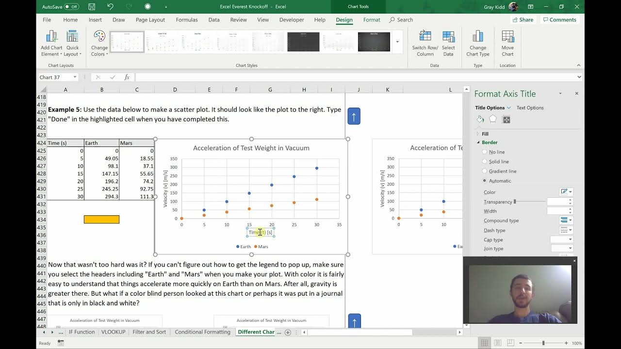Excel Charts - Making Charts Accessible - YouTube