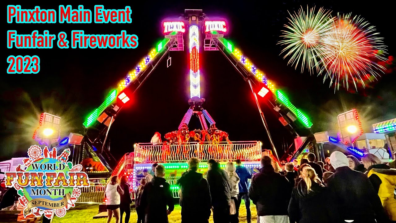 Pinxton Main Event Funfair & Fireworks September 2023 - YouTube