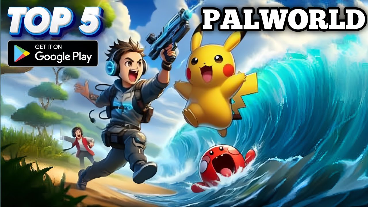 TOP 5 NEW PALWORLD GAME FOR ANDROID 🤔 best realistic palworld game on ...