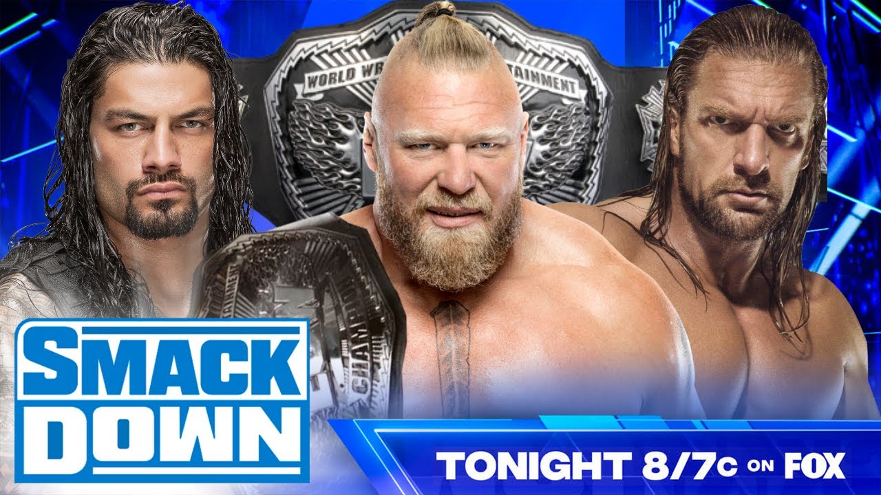 Roman Reigns VS Brock Lesnar VS Triple H - ECW Champion (Smackdown #37 ...