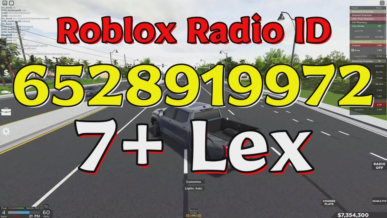 Lex Roblox Radio Codes/IDs - YouTube