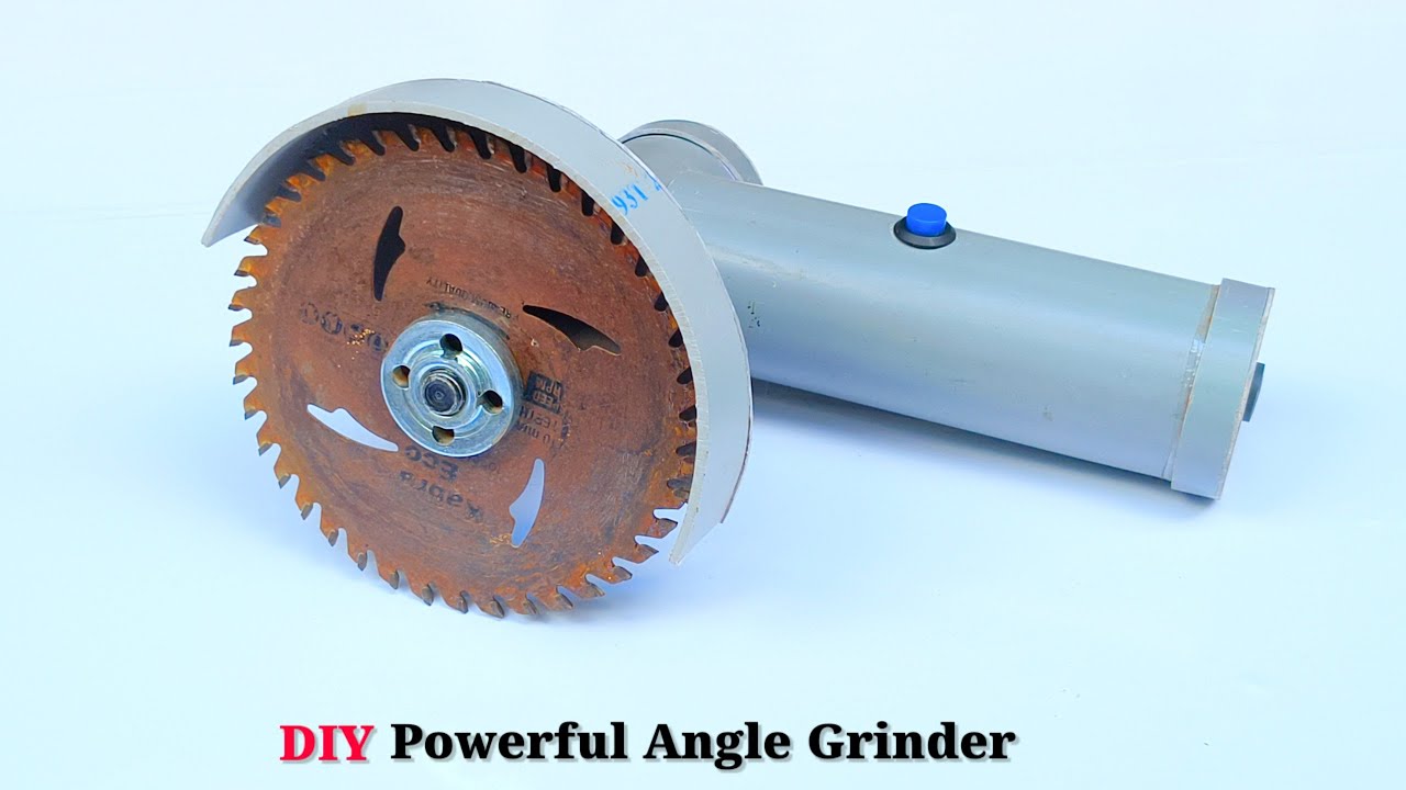 How to Make DIY Angle Grinder using 775 motor | Powerful Angle Grinder ...