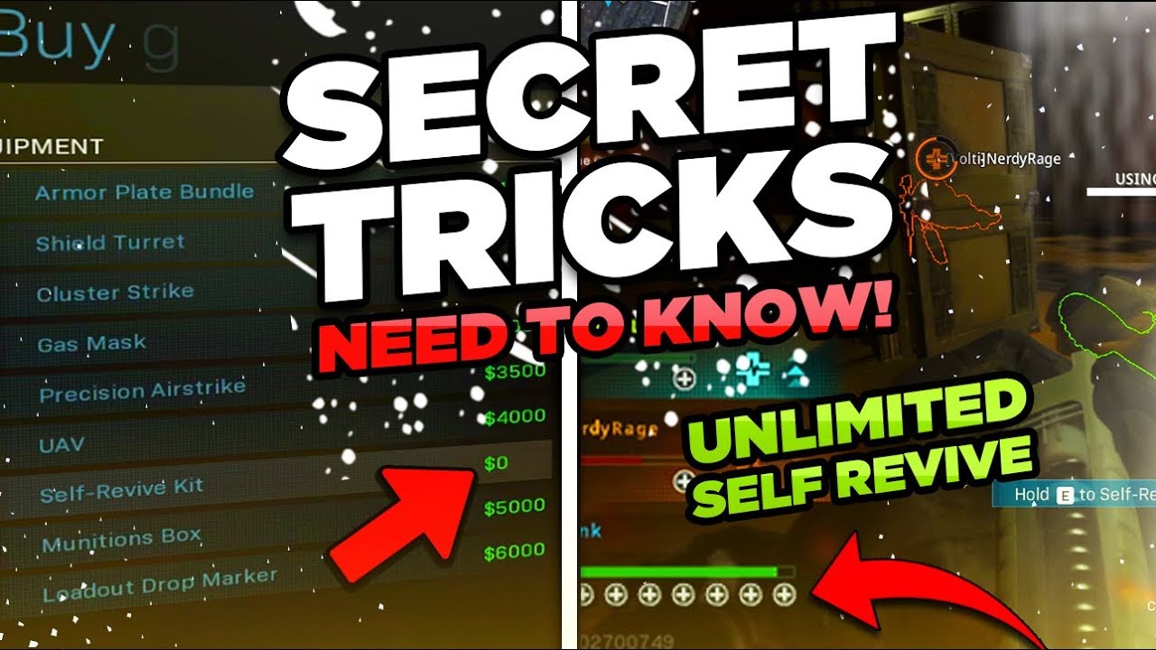 INSANE Tips & Tricks You Need To Know! | Unlimited Self Revive! Max ...