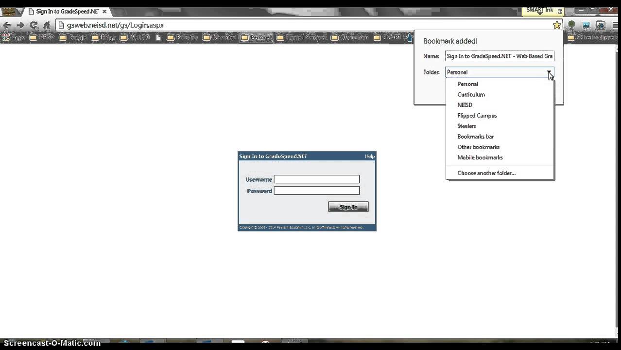 Adding GradeSpeed to your Bookmarks bar in Google Chrome - YouTube