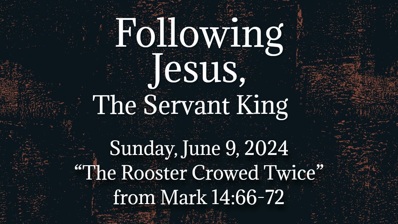Sunday, June 9, 2024, sermon at SAJ - YouTube