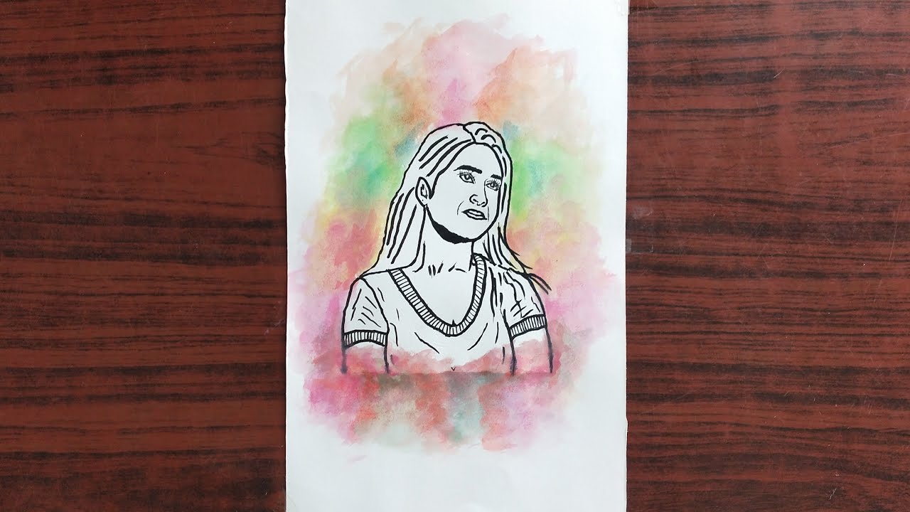 Deepthi Sunaina Simple Drawing - YouTube