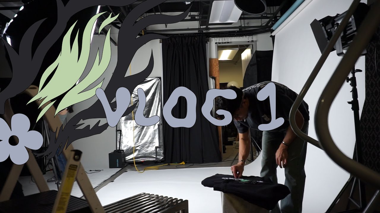 VLOG 1 | Behind the Scenes of Our First Clothing Drop Photoshoot - YouTube