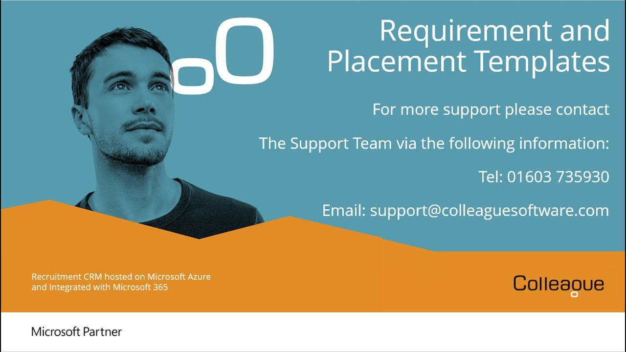 Colleague - Requirement and Placement Templates - YouTube