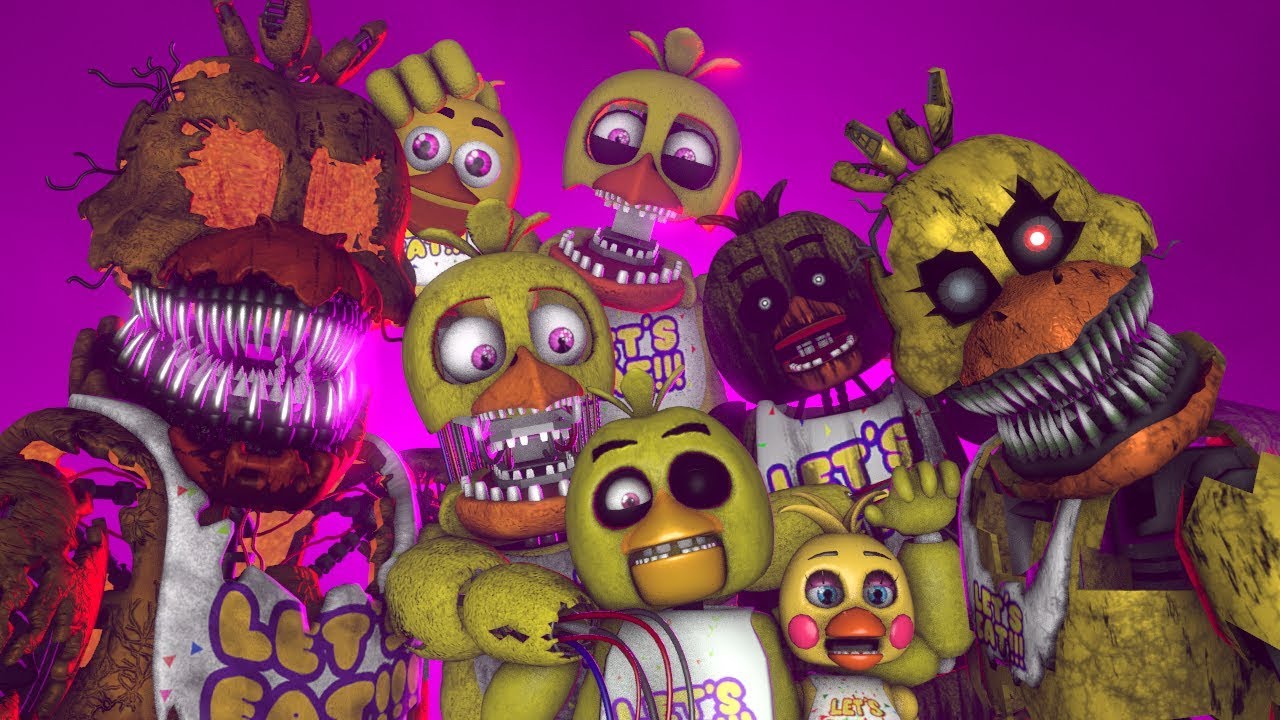 [SFM FNAF]Withered chica jumpscare - YouTube