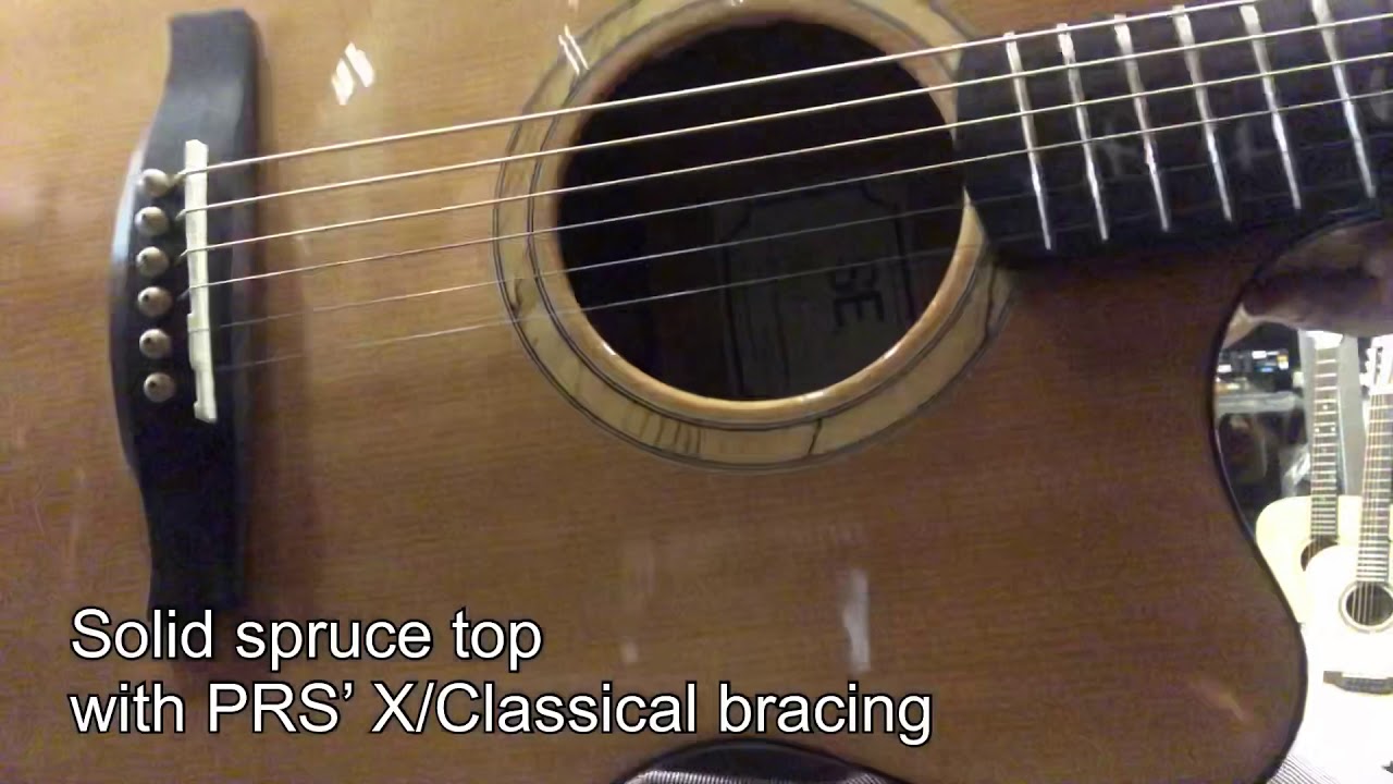 PRS SE A15AL Alex Lifeson Thinline acoustic - YouTube