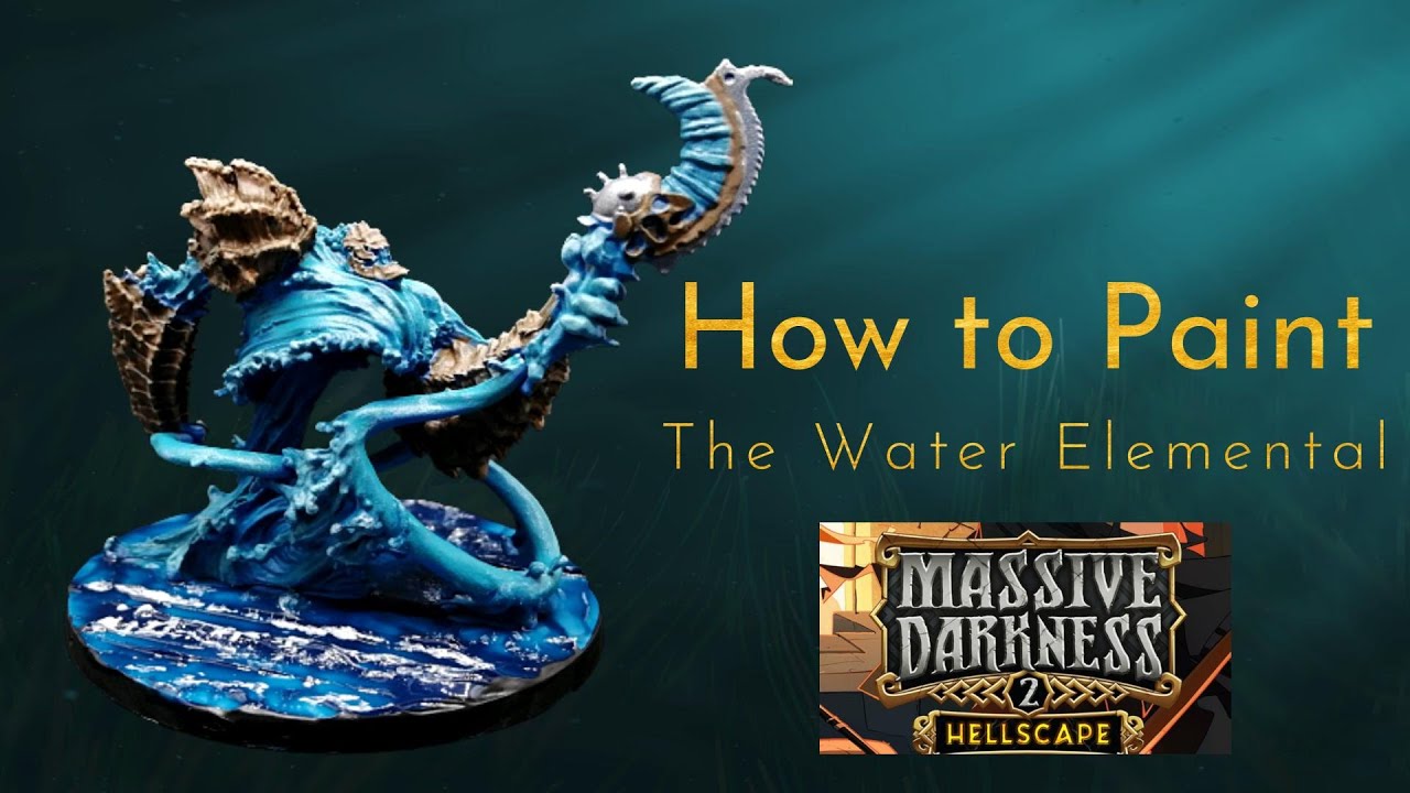 How To Paint A Water Elemental With Air Paints Without An Airbrush ...
