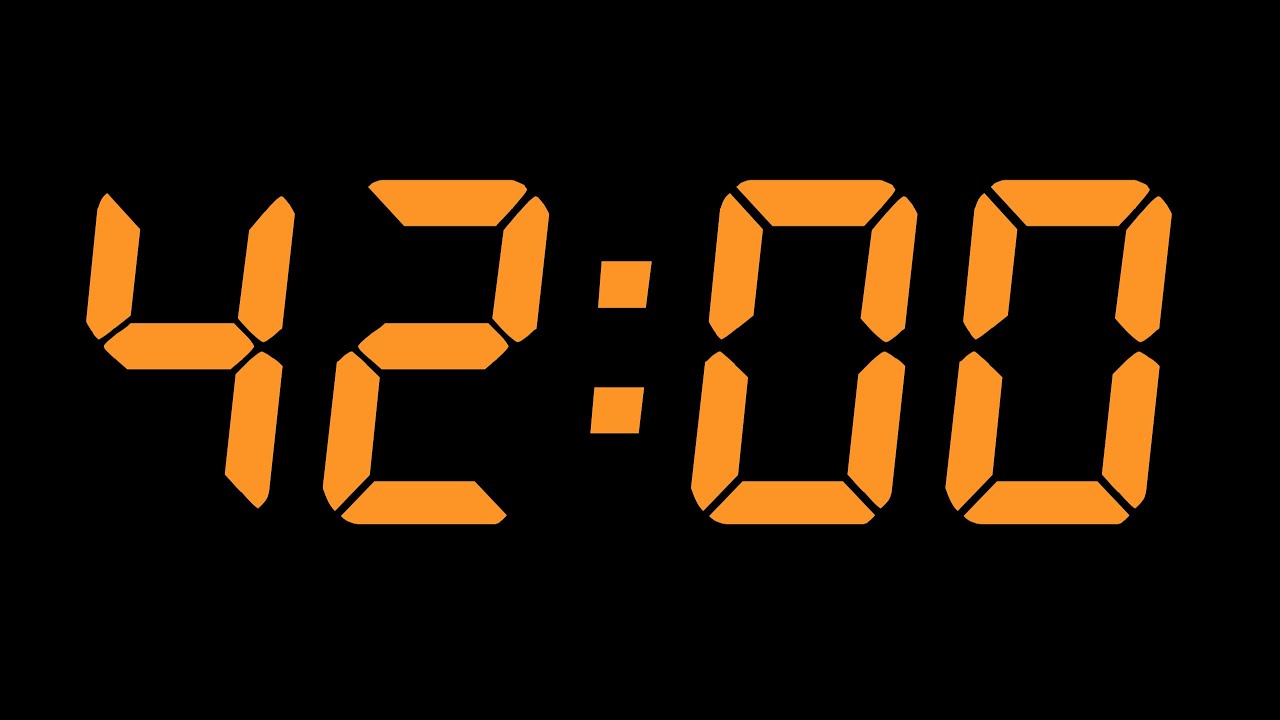 「42 Minutes Timer」 - With Relaxing Music - YouTube