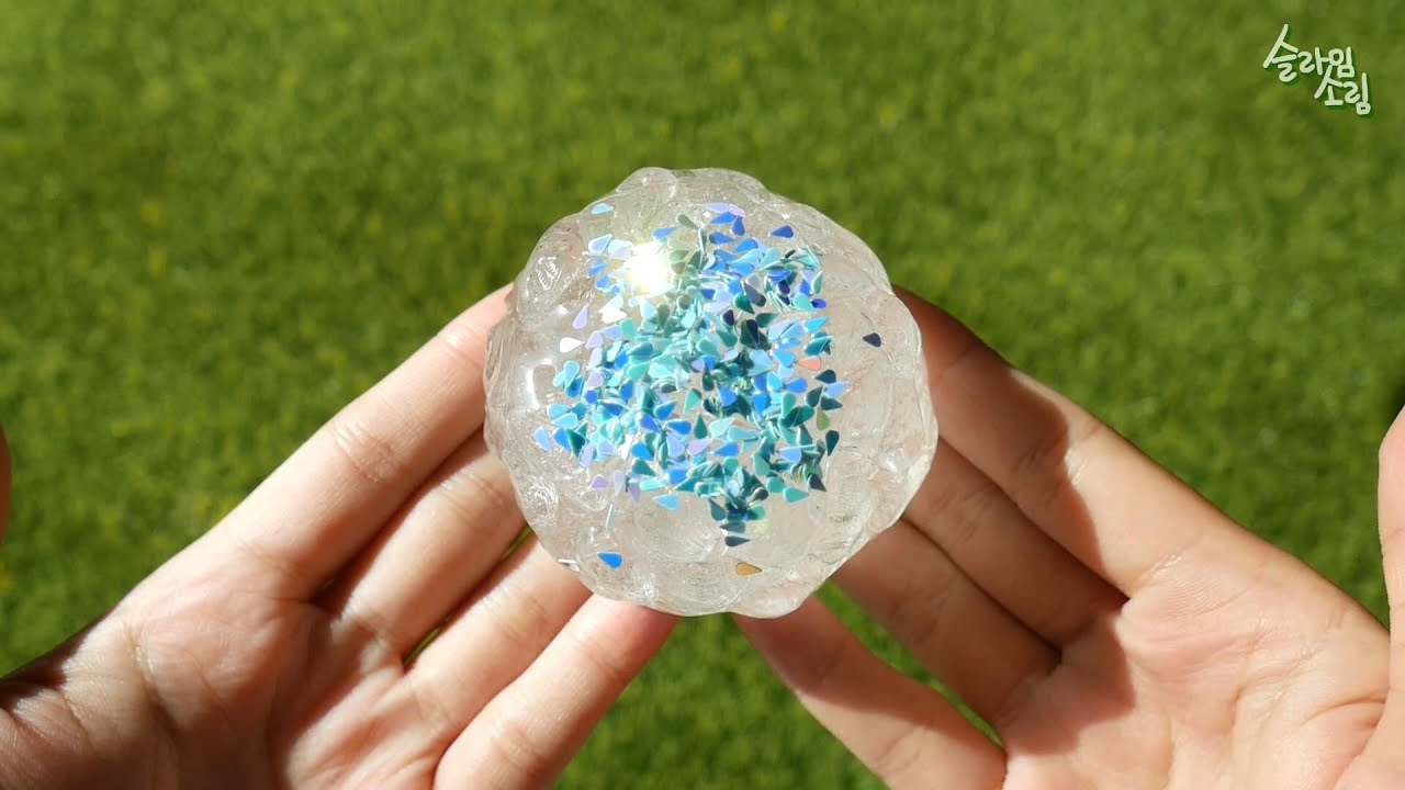 얼음 조개 슬라임 | Ice Shell Slime | SLIME ASMR #198 - YouTube