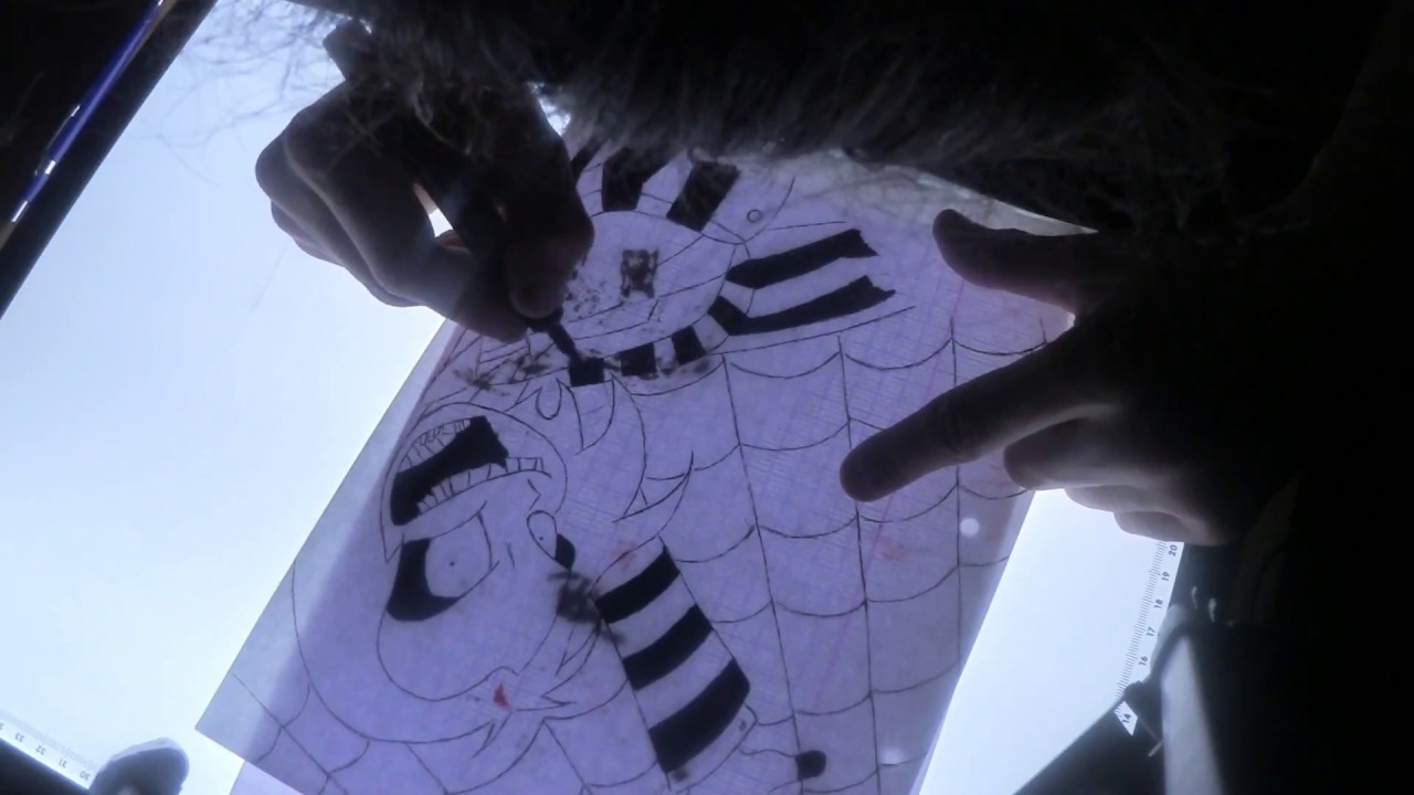 how to draw Beetlejuice Speed Art - YouTube