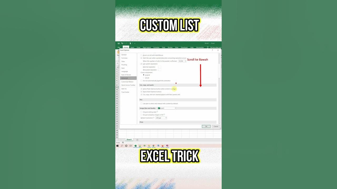 Excel Tips & Trick: Membuat Custom List #exceltricks #exceltips - YouTube
