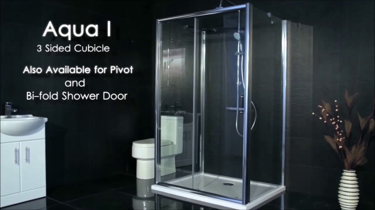 Aqua-I6 3 Sided Shower Enclosure - YouTube